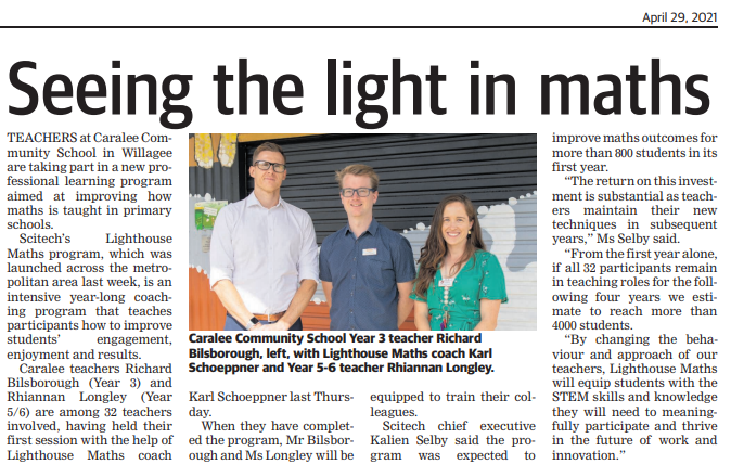 Scitech's Lighthouse Maths Program